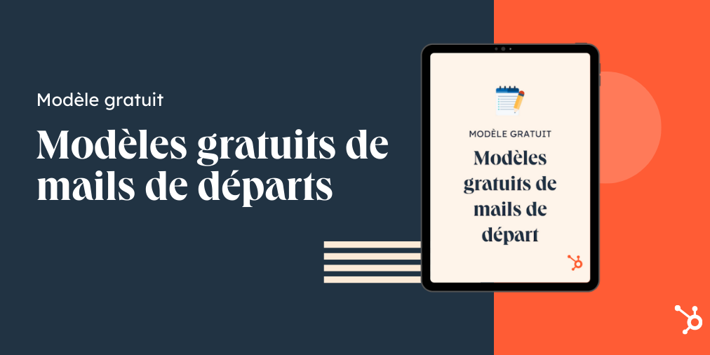 Modèles gratuits de mails de départs
