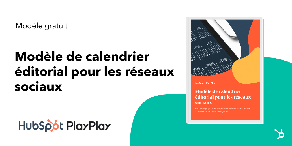 Modèle de calendrier éditorial pour les réseaux sociaux