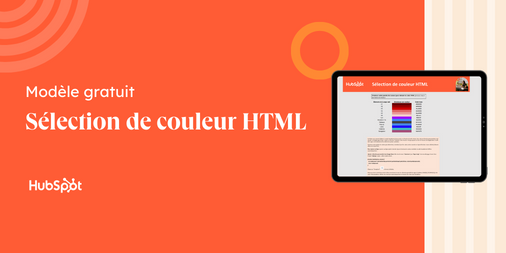 Sélection de couleur HTML
